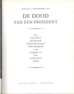De dood van een President, Saul Pett | Boeken Website.nl