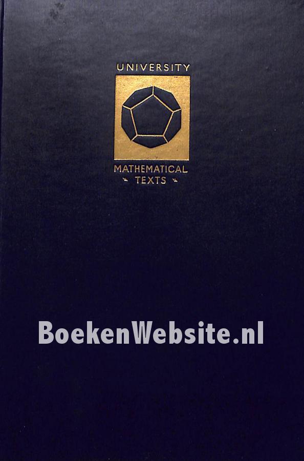 Introduction to the Theory of Finite Groups, Ledermann Walter ...