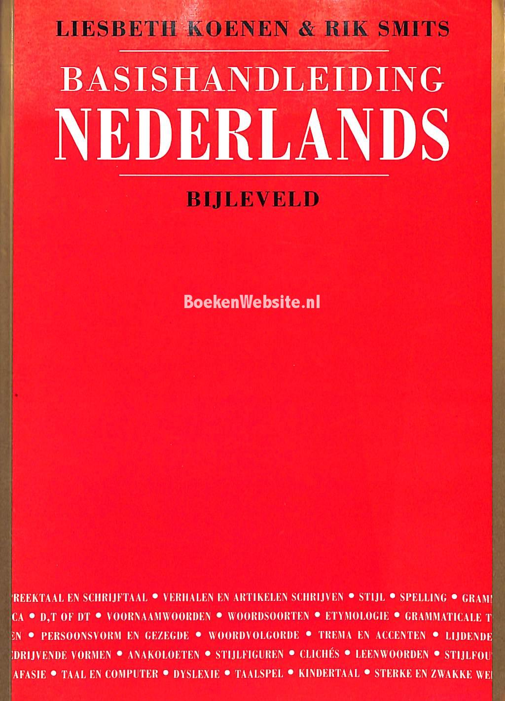 Basishandleiding Nederlands, Koenen Liesbeth Smits Rik | BoekenWebsite.nl