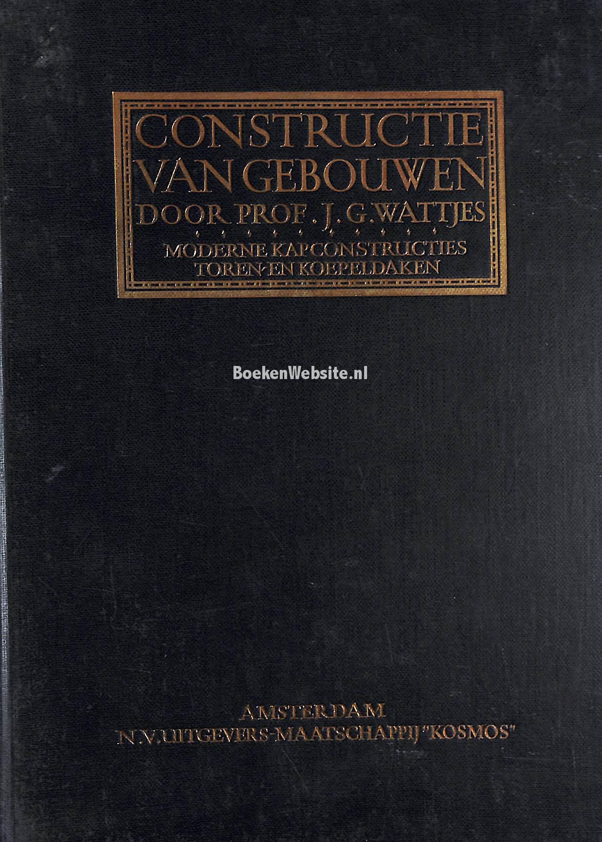 Constructie van gebouwen X, Wattjes J.G. | BoekenWebsite.nl