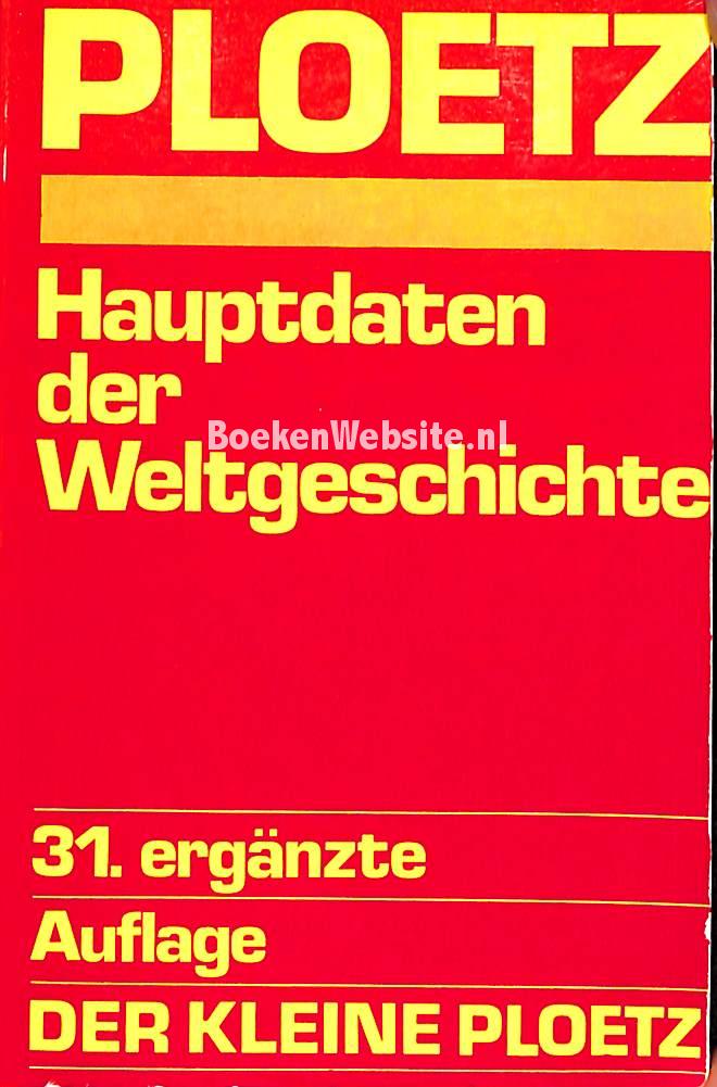Hauptdaten der Weltgeschichte, Ploetz Karl | BoekenWebsite.nl