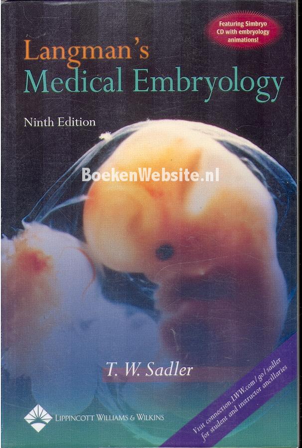 Langman's Medical Embryology, Sadler T.W. | BoekenWebsite.nl